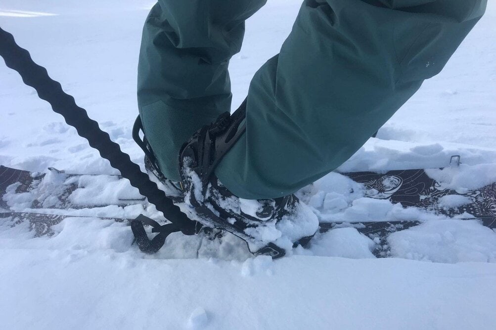 burton splitboard step on bindings
