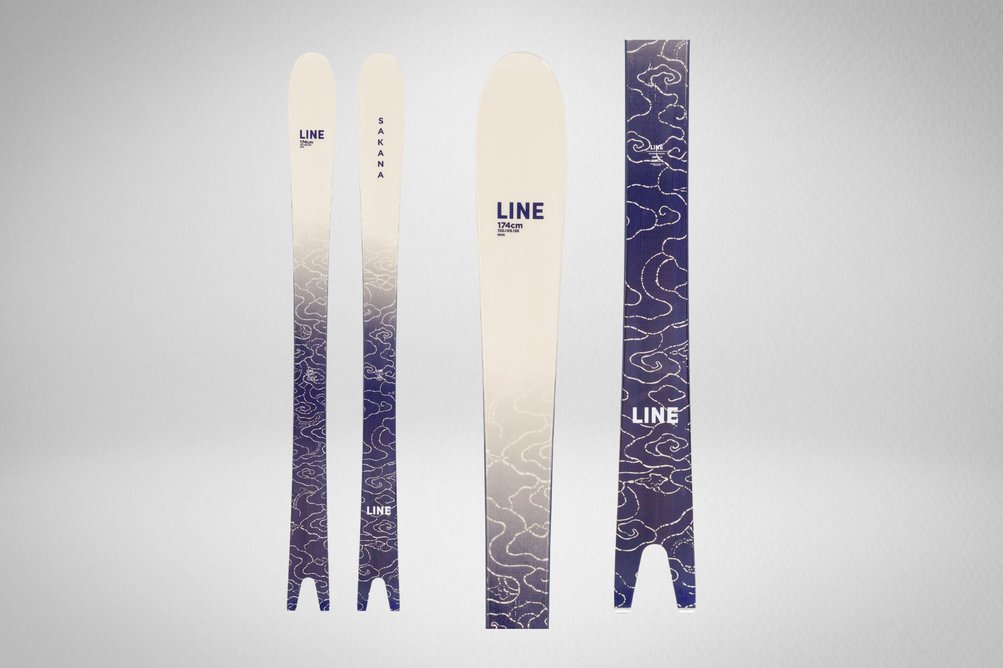 ski freeride line